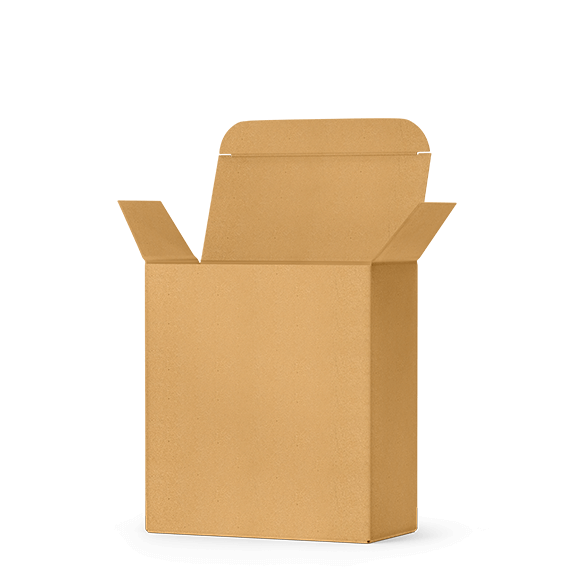 Folding box with tuck-in flap, opposite flaps | Packaging Warehouse