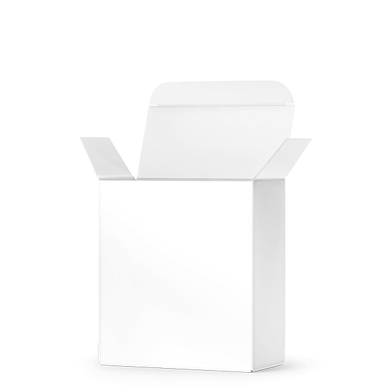 Folding box with tuck-in flap, offset flaps | Packaging Warehouse